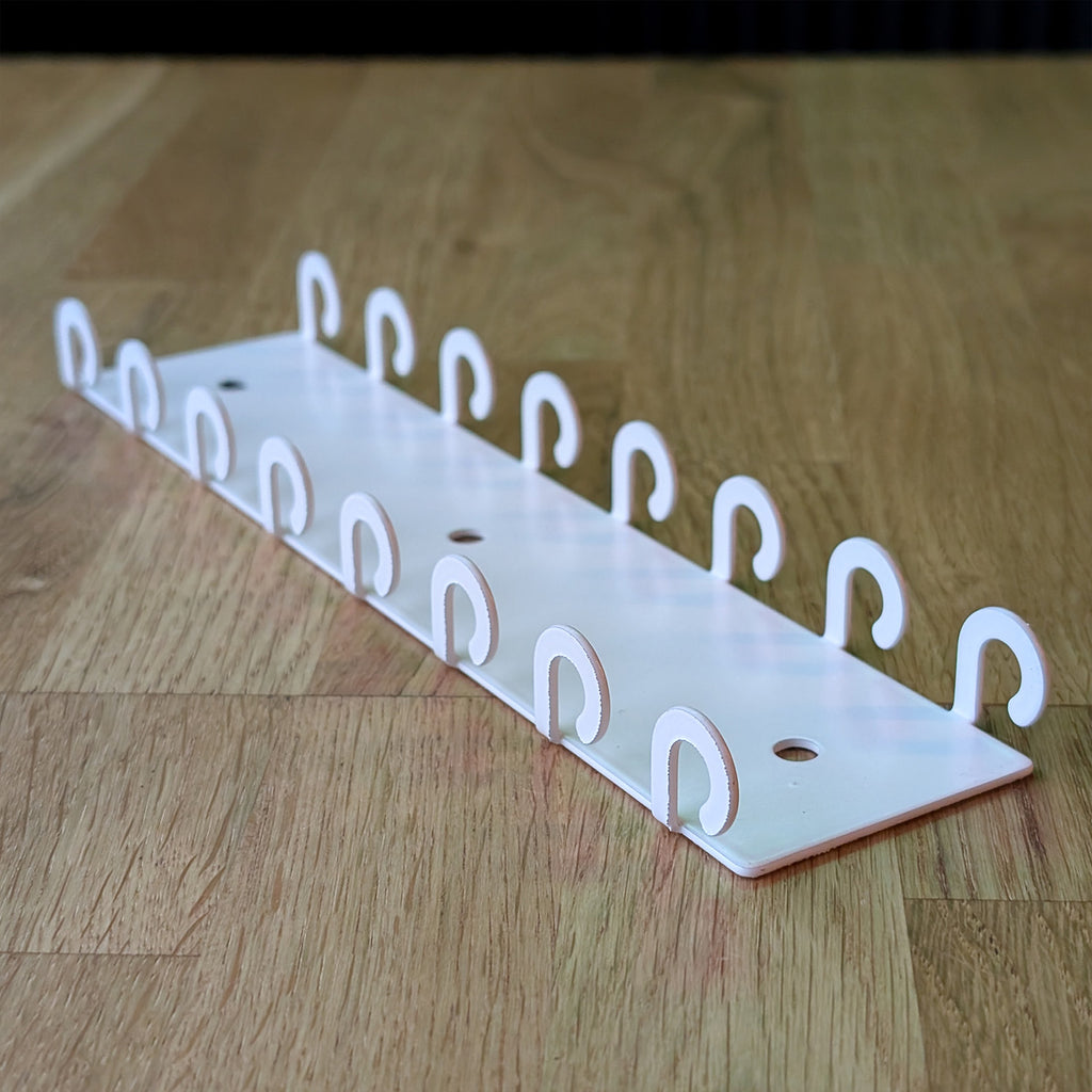 Under Desk Cable Organiser - 8-Slot - Easy Installation - Indoor Outdoors