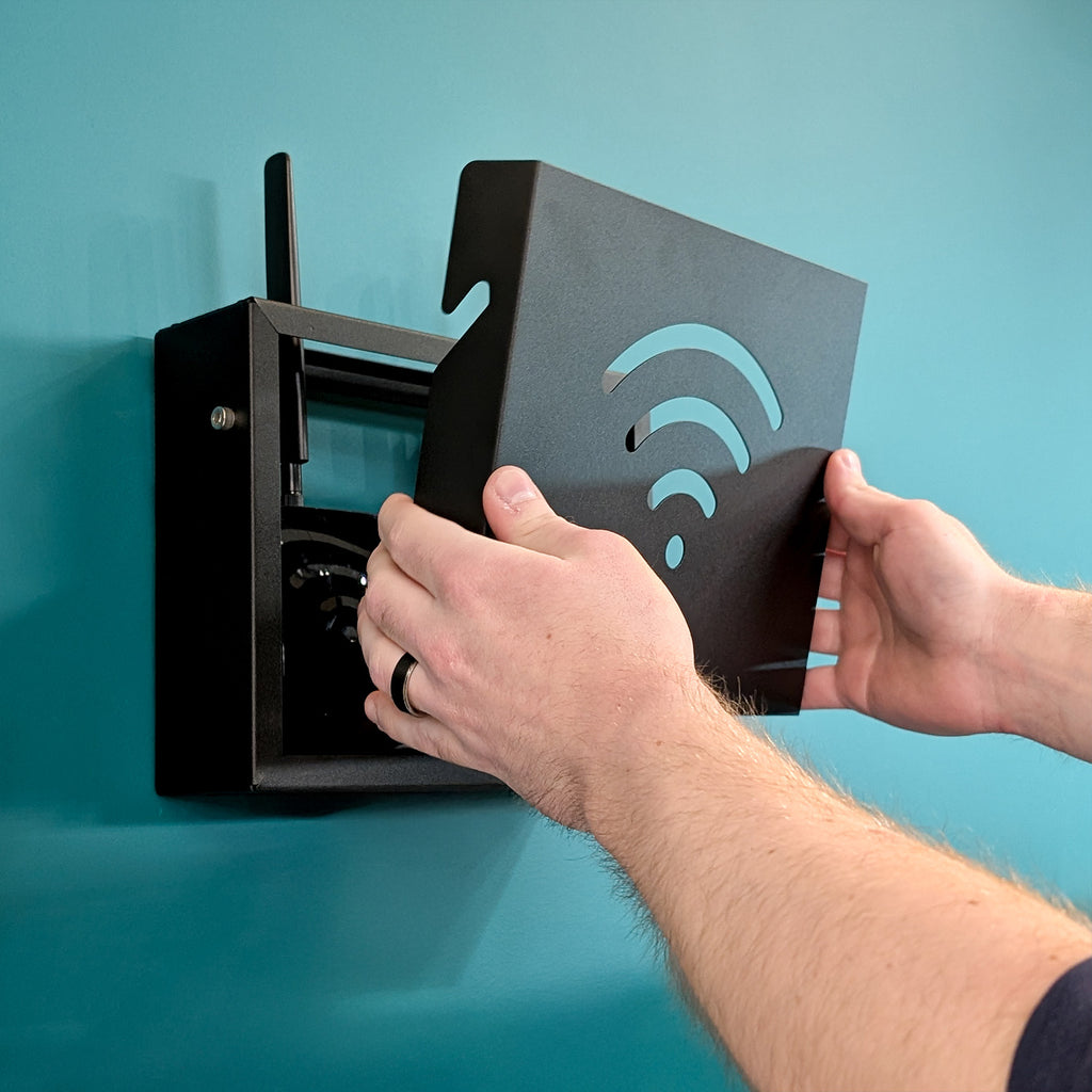 WiFi Wall Mount Cabinet & Cover for Routers - Made in the UK - Indoor ...