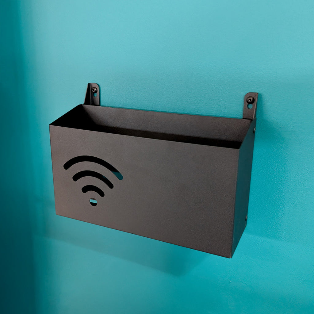 WiFi Router Storage Box - Easy Wall Mount Installation - Indoor Outdoors