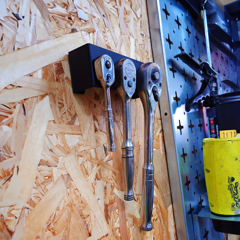 Ratchet Holder for 3 Sizes - Wall Mount - British Steel - MegaMaxx