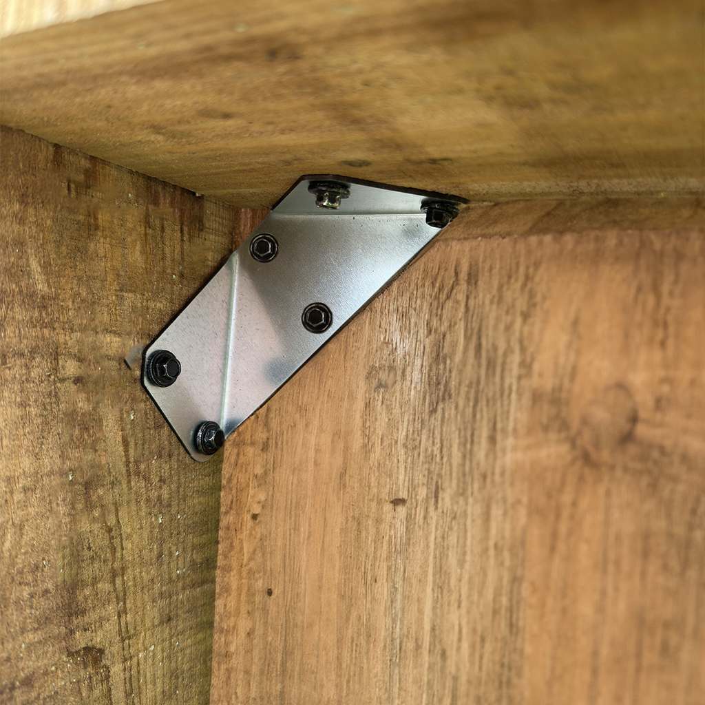 Multi-Purpose Flanged-Angle Corner Brace Strengthening Bracket - Indoor ...