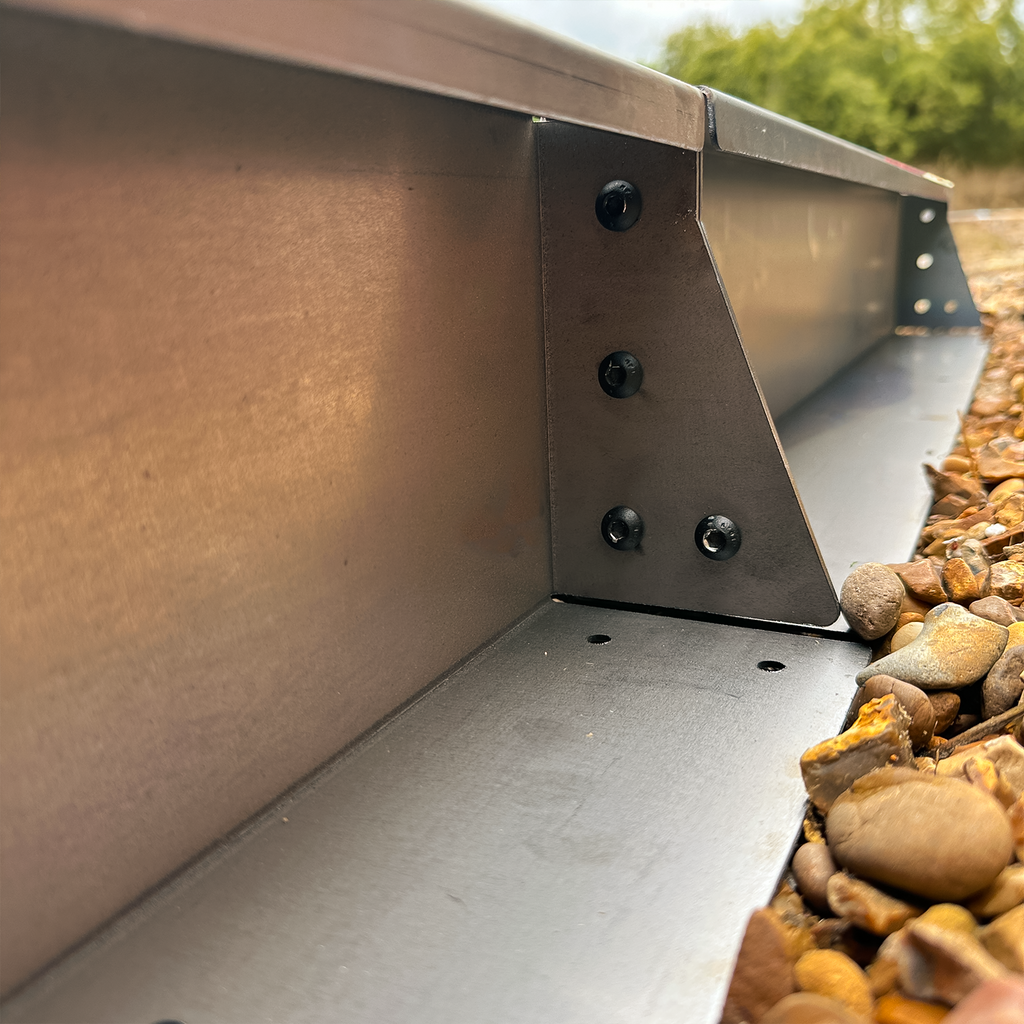 Rustic Steel Retaining Wall Sections - Made in the UK