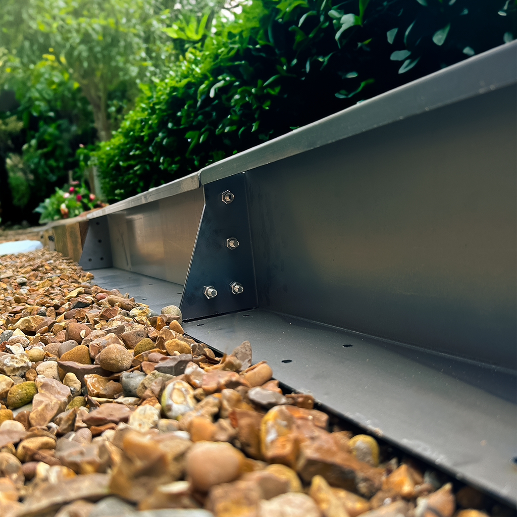 Rustic Steel Retaining Wall Sections - Made in the UK