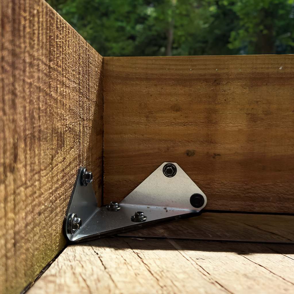 Multi-Purpose Flanged-Angle Corner Brace Strengthening Bracket - Indoor ...