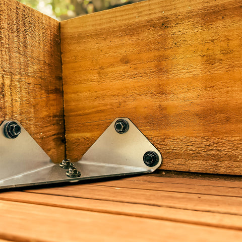 Corner Brace Bracket - Multi-Purpose Flanged-Angle Strengthening ...