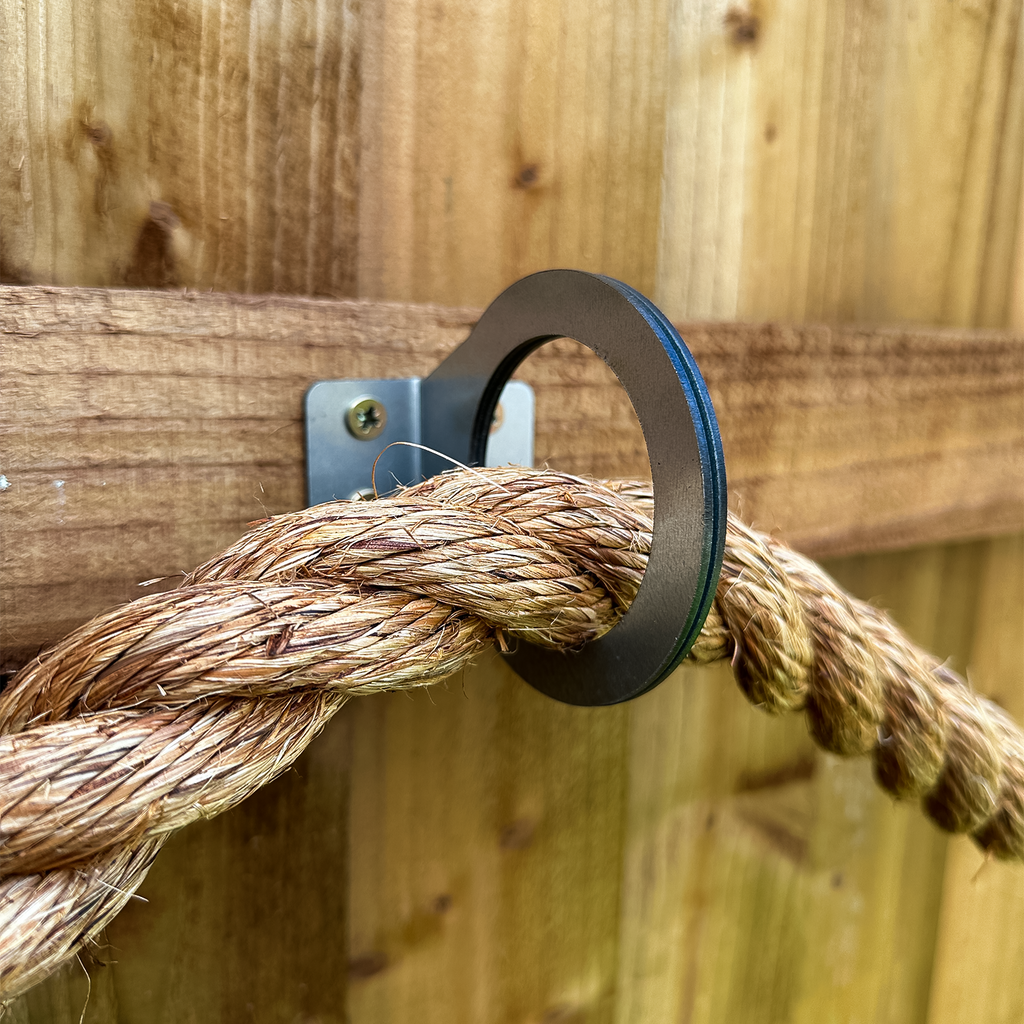 Rope Fence Brackets - Pair of Brackets for Use with Nautical Rope