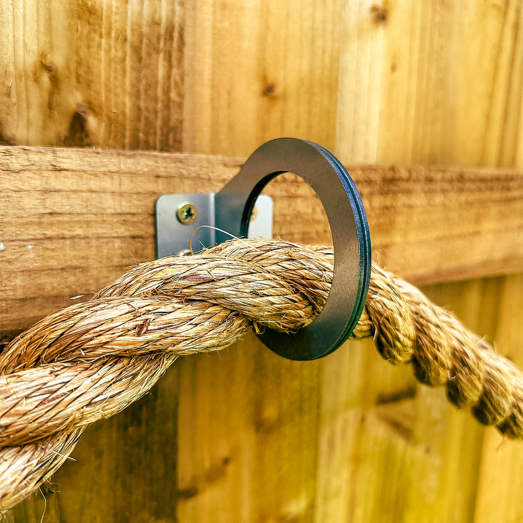 Rope Fence Brackets - Pair of Brackets for Use with Nautical Rope