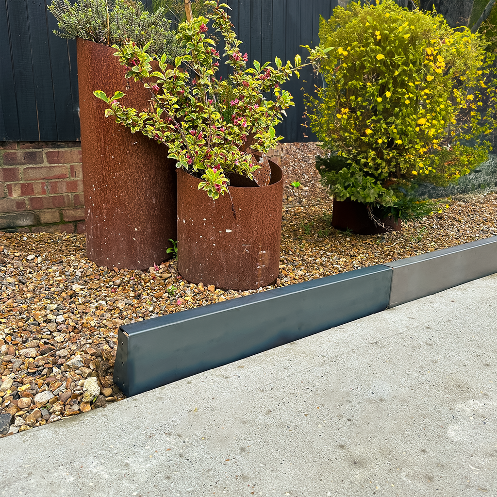 Rustic Steel Retaining Wall Sections - Made in the UK