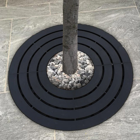 Tree Grille - Concentric Design - Galvanised Steel - Made in the UK