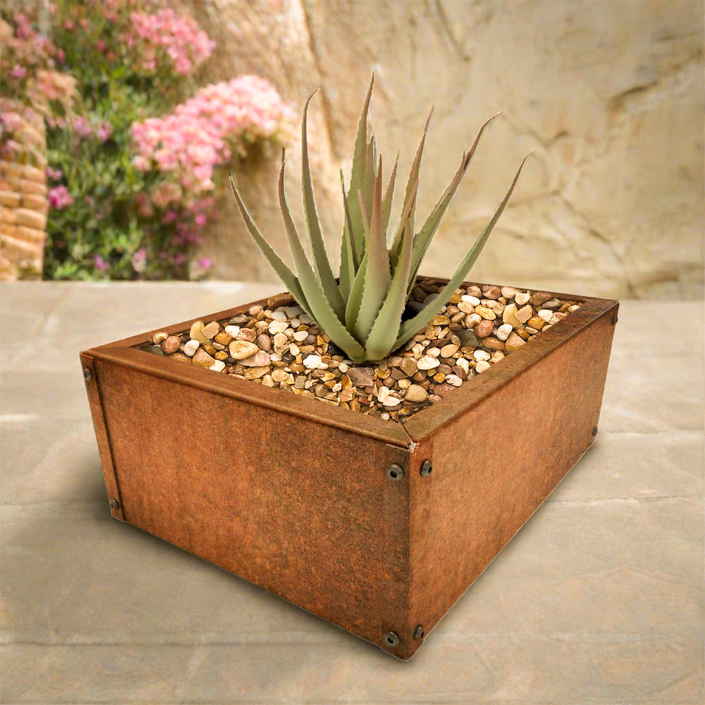 Flat Pack Garden Planter - Rectangular - Rustic Steel