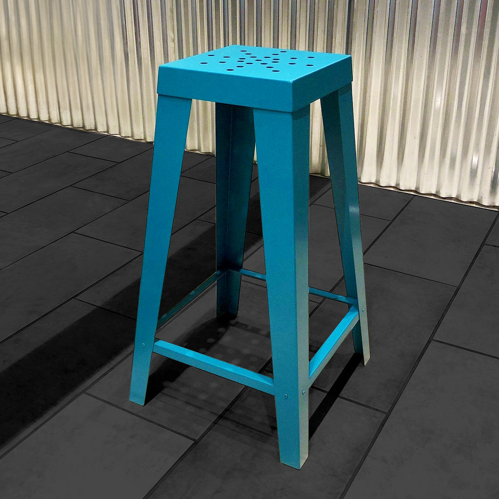 Steel Bar Stool | Industrial-Style Design, 11 Colours Available