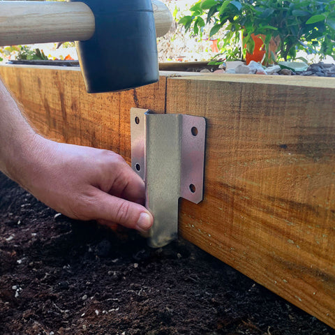 Sleeper Bracket with Stake | Straight Railway Sleeper Bracket