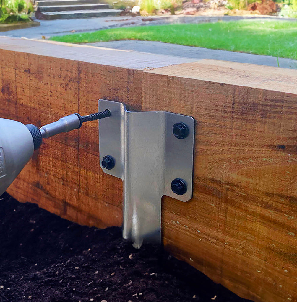 Sleeper Bracket with Stake | Straight Railway Sleeper Bracket