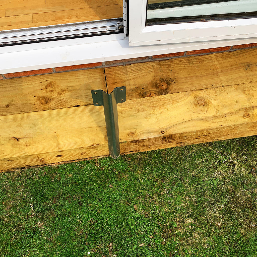 Sleeper Bracket with Stake | Straight Railway Sleeper Bracket