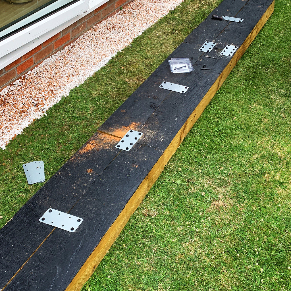 Flat Brackets | Railway Sleeper Brackets from Indoor Outdoors