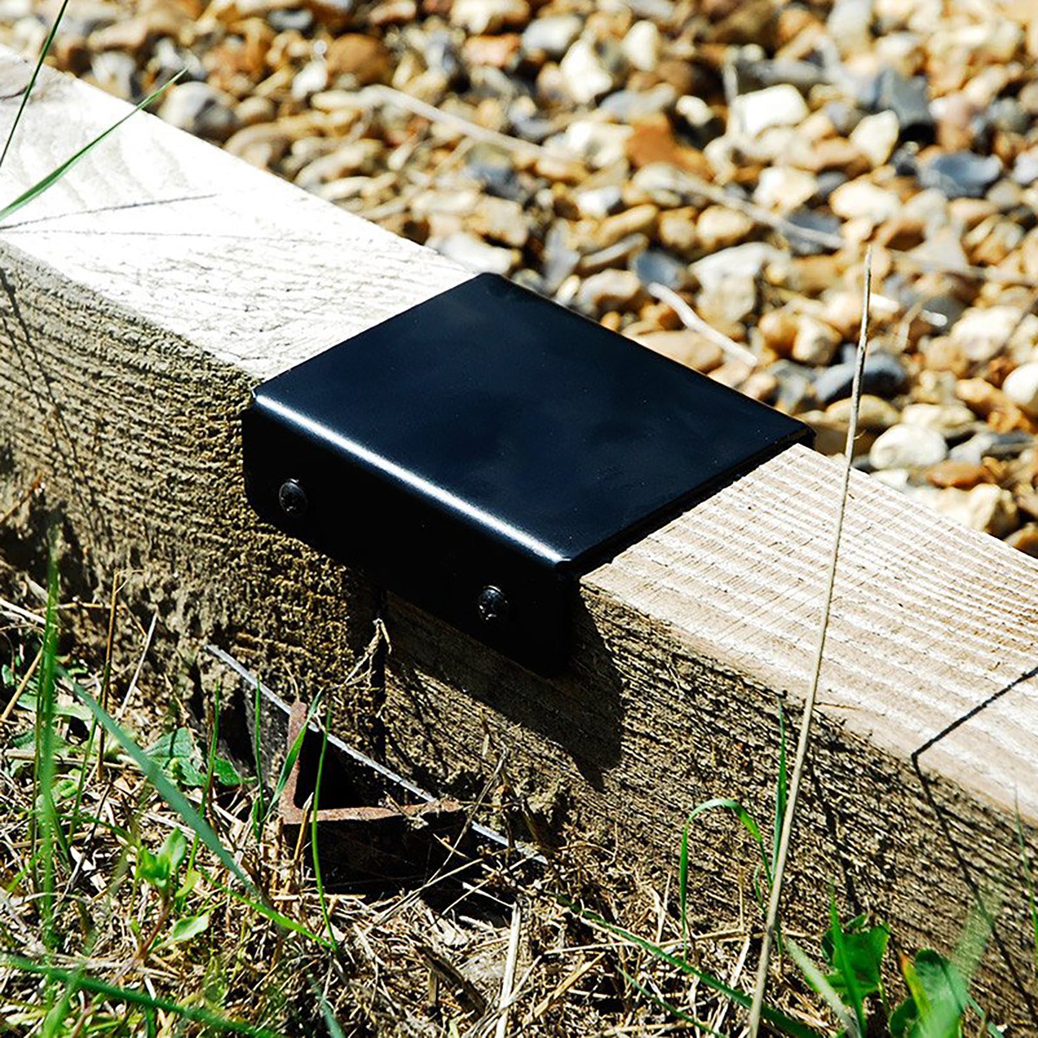 Railway Sleeper Joining Plate - 4 Sizes Available - SleeperFit UK