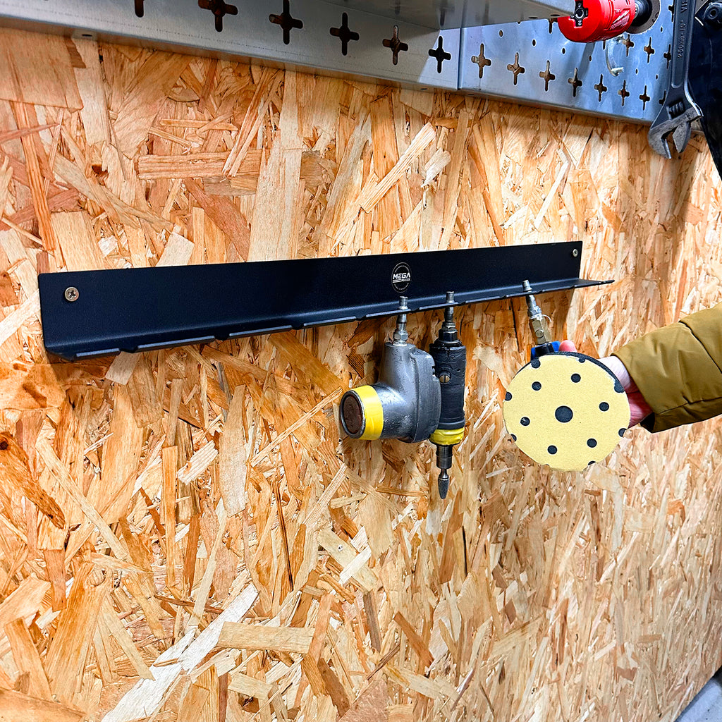 Air Tool Storage Rack - Easy Wall Mount Installation