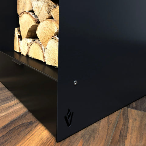 Log Store with Storage Drawer - Volcann Collection
