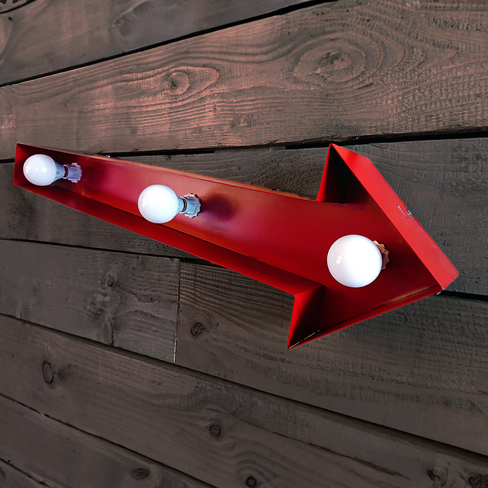 Light Up Arrow Signs | Vintage 1950s Style | LED Bulbs