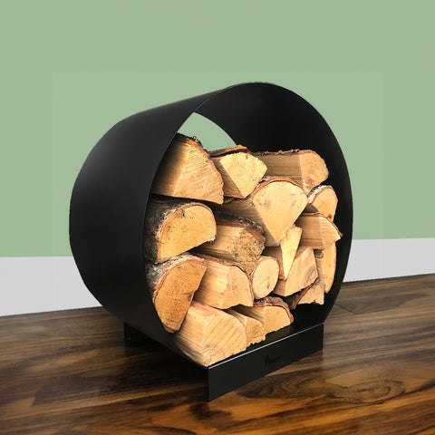 Circular Log Store | Volcann | Store Logs Next To Your Fireplace