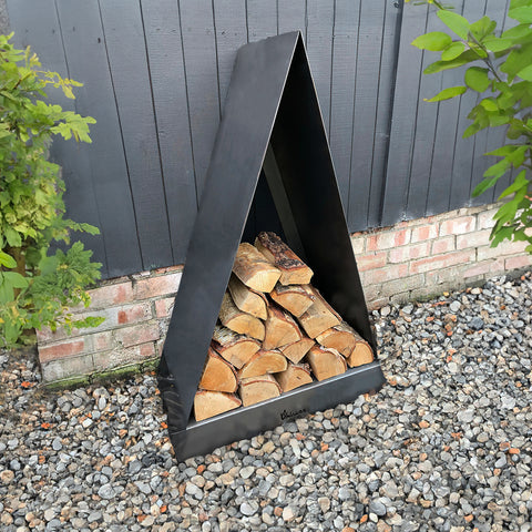 Triangle Log Store | For Indoor & Outdoor Use | Volcann