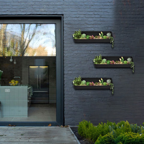 Wall Mount Planter - Angled View - British Steel - Made in UK