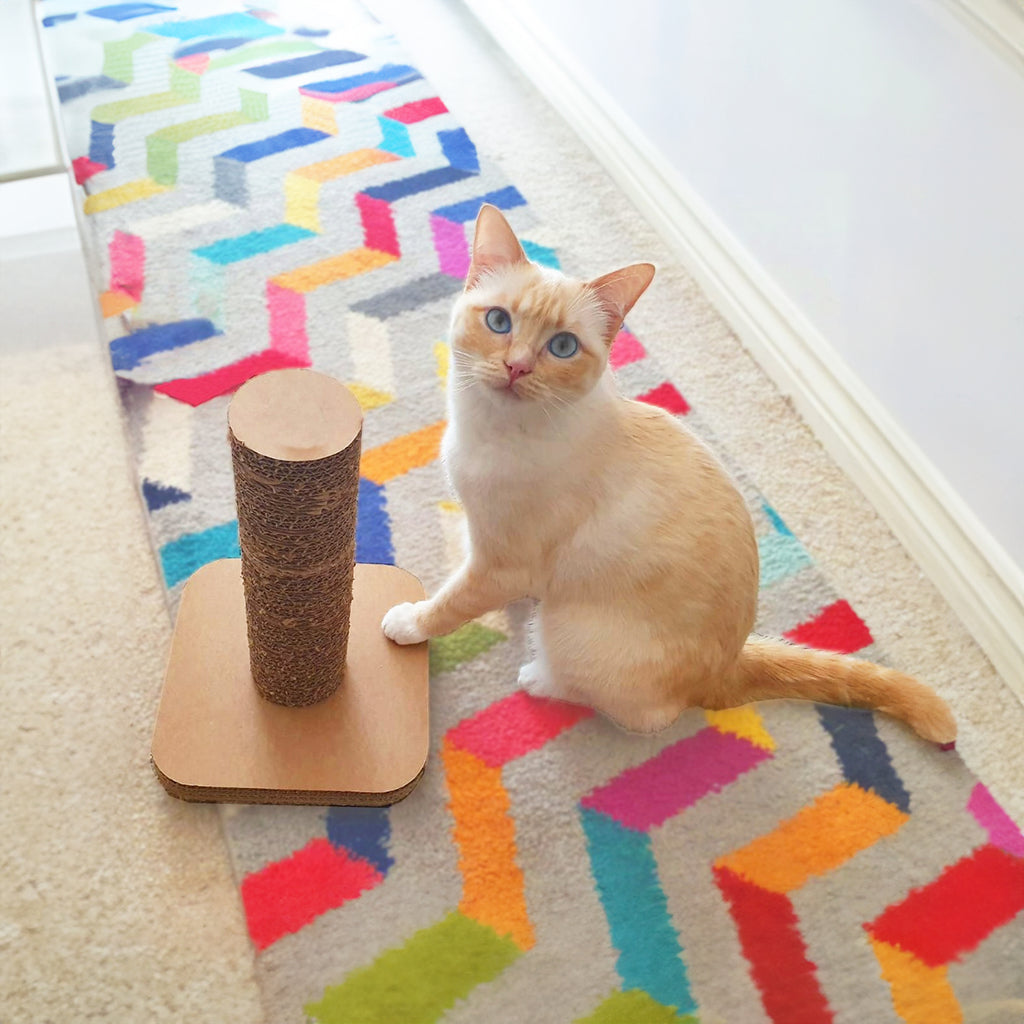 Cat Scratching Post - Recycled Cardboard - Made in the UK
