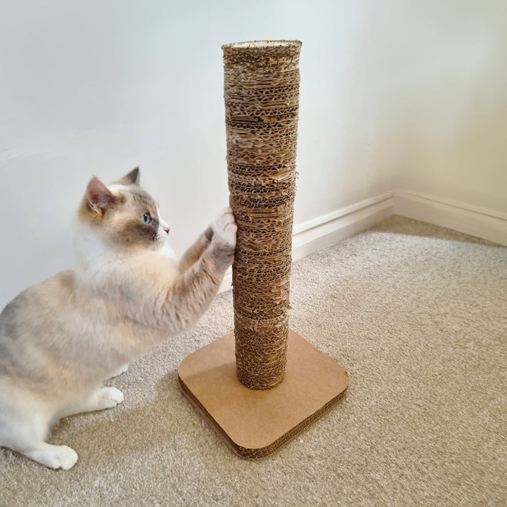 Cat Scratching Post - Recycled Cardboard - Made in the UK