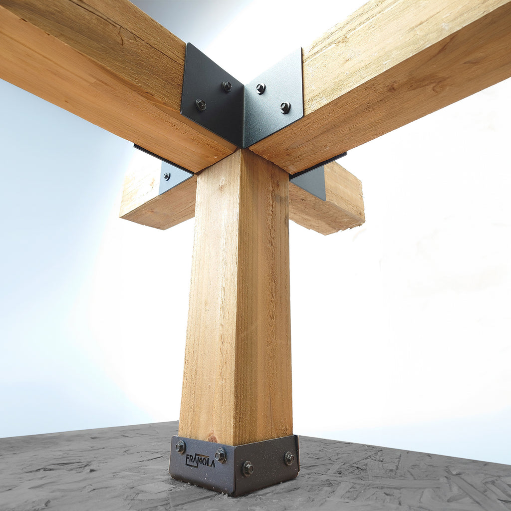 Pergola Cross Brace X-Bracket - Framola Pergola Brackets
