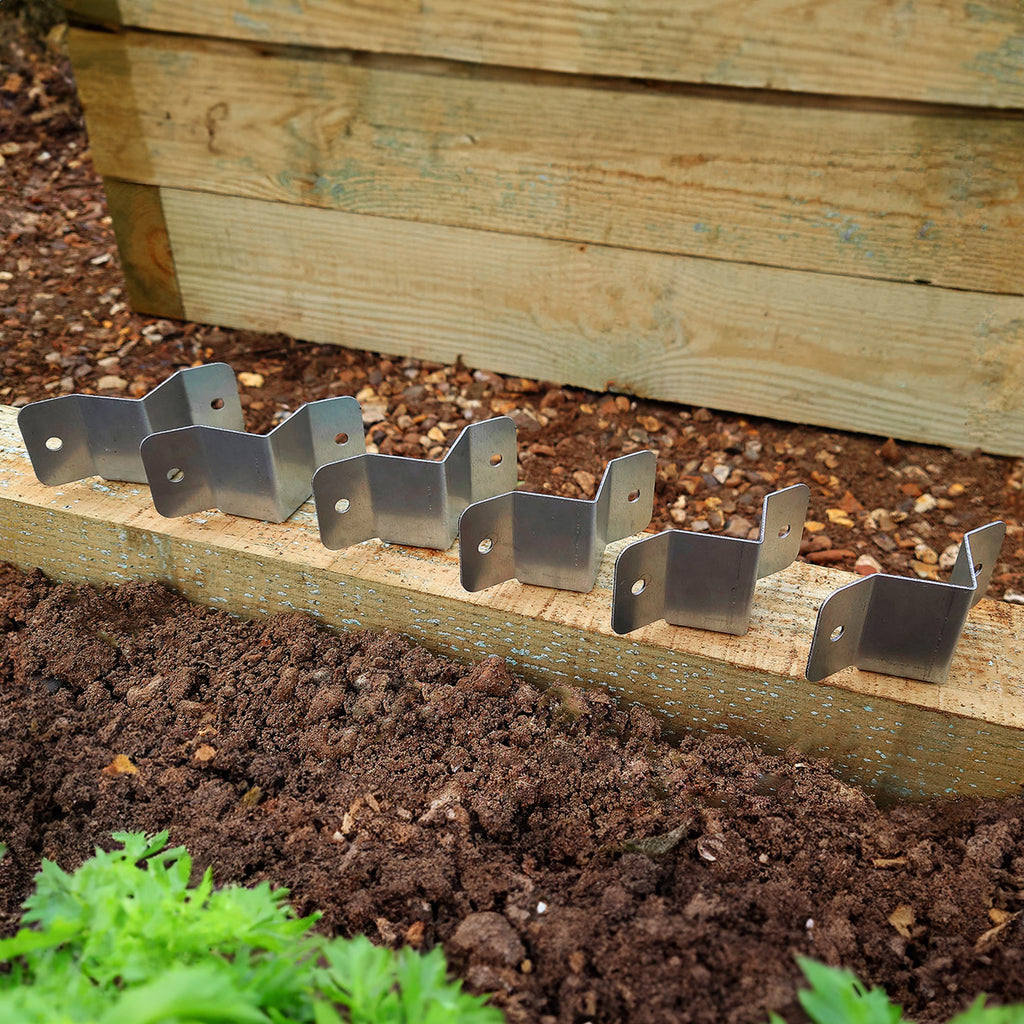 Bamboo Plant Support Brackets Kit - 6 x Brackets + Screws