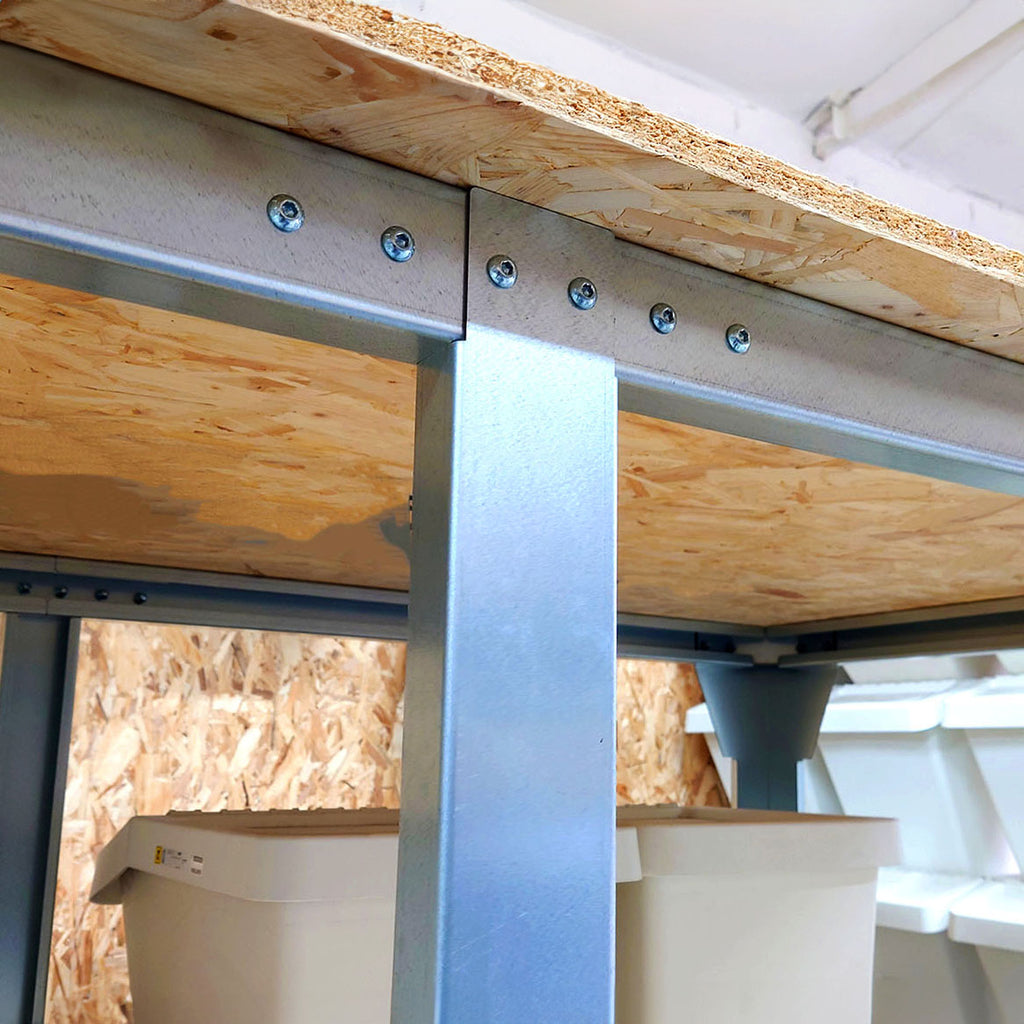 Large Workbench Frame Kit - Galvanised Steel - Made in the UK