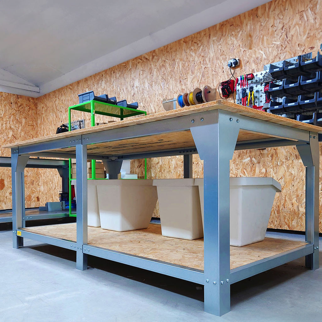 Large Workbench Frame Kit - Galvanised Steel - Made in the UK