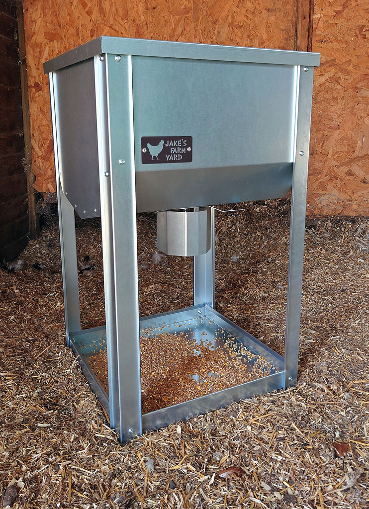 Chicken Feed Hopper with Easy-Release Feeding System