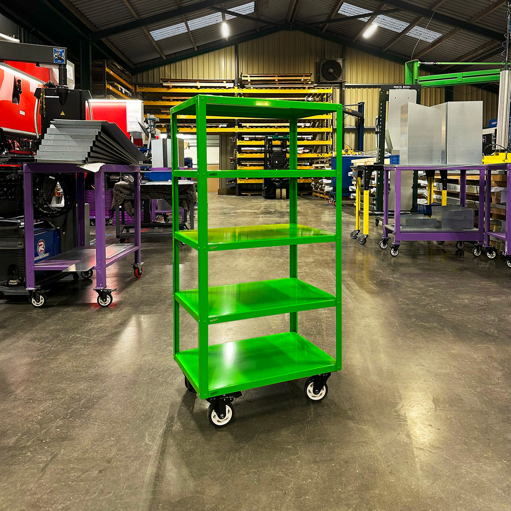 Mobile Shelving Unit - 5-Tier Storage Transportable Trolley