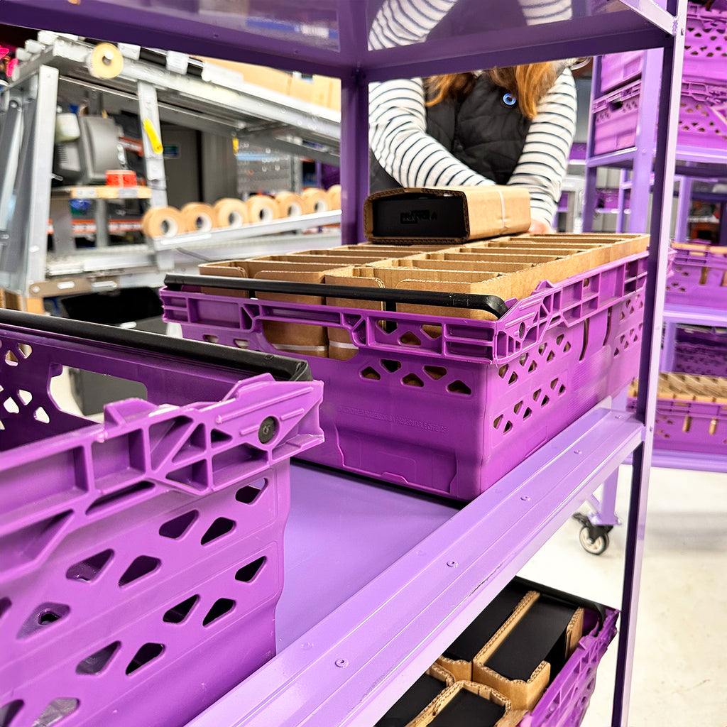 Crate Trolley Shelving Unit for 600x400mm Bale Arm Crates