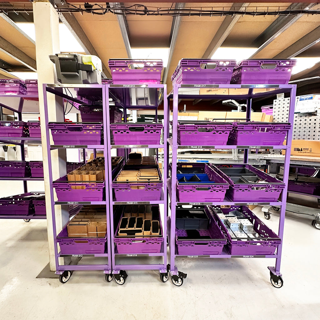 Crate Trolley Shelving Unit for 600x400mm Bale Arm Crates