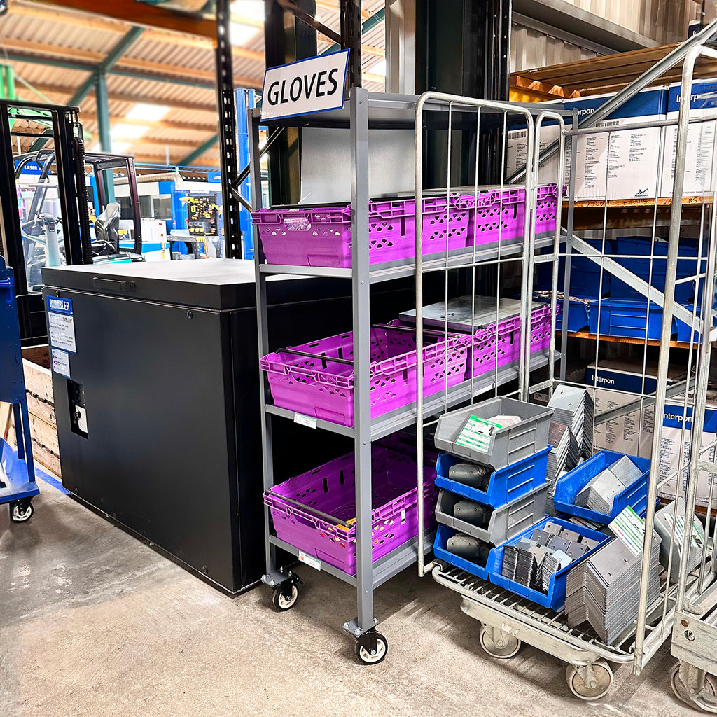 Crate Trolley Shelving Unit for 600x400mm Bale Arm Crates