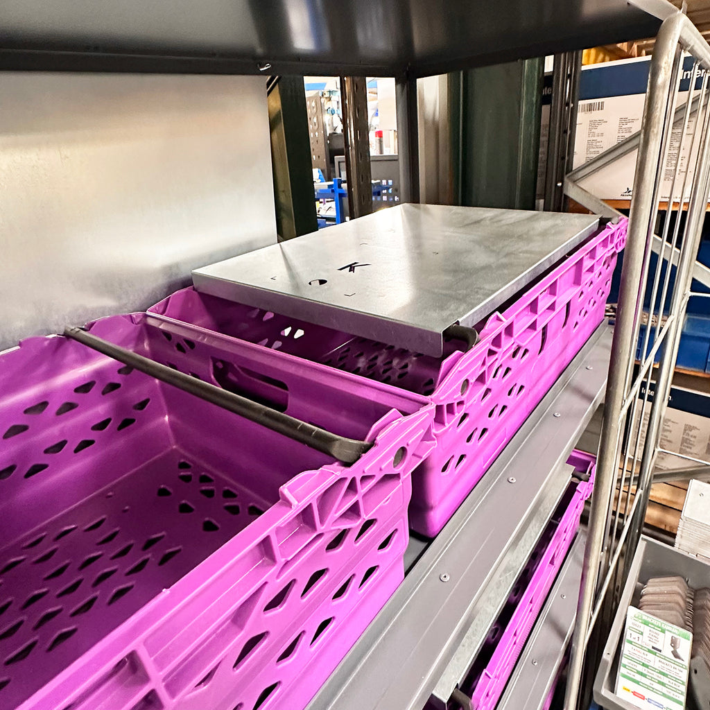 Crate Trolley Shelving Unit for 600x400mm Bale Arm Crates