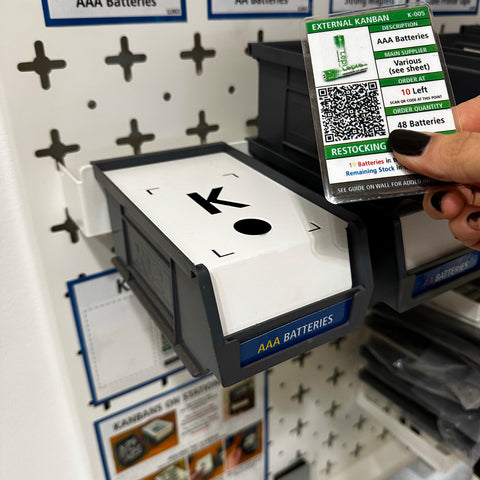 Physical Barrier Kanban for XL2, XL3 & XL4 Storage Bins