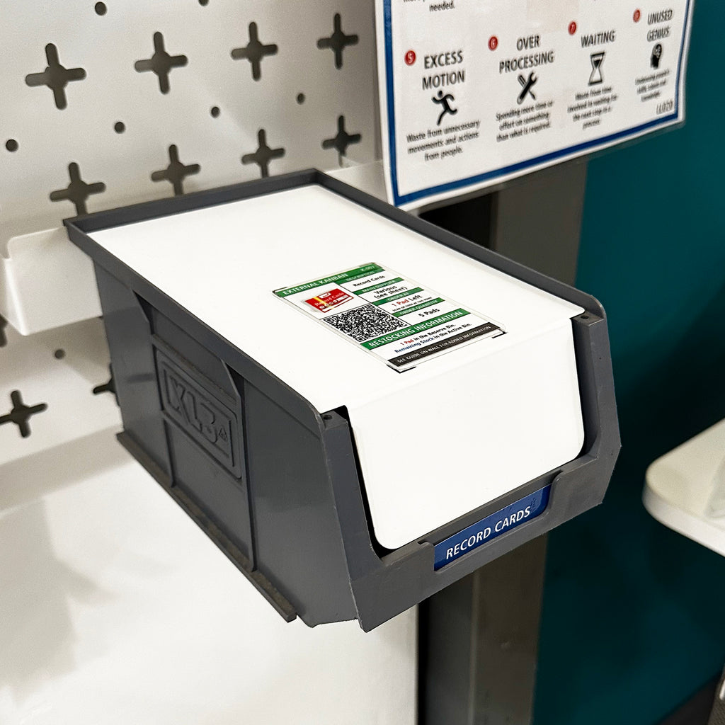 Physical Barrier Kanban for XL2, XL3 & XL4 Storage Bins