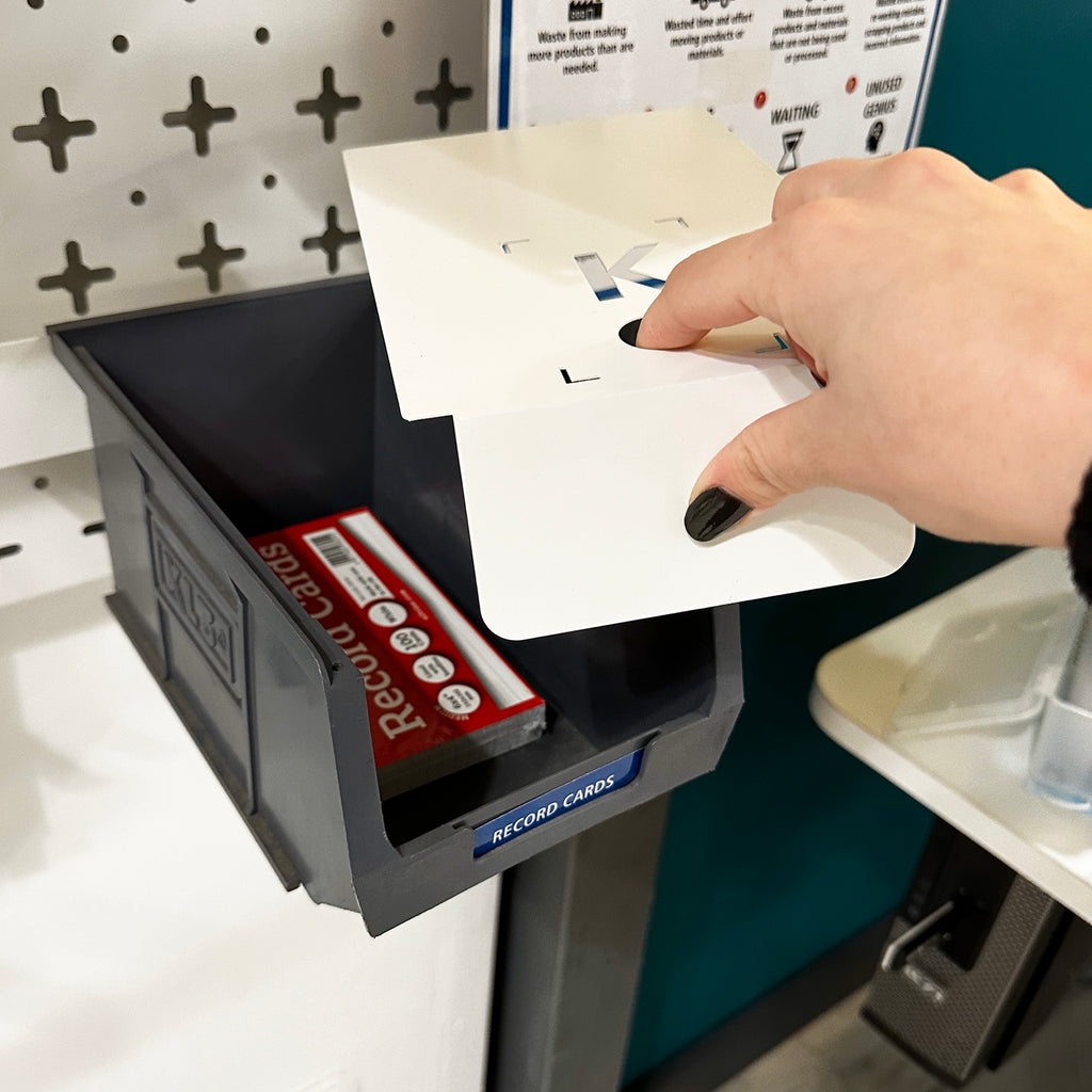 Physical Barrier Kanban for XL2, XL3 & XL4 Storage Bins