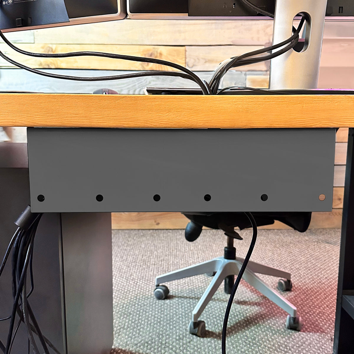 Under Desk Cable Management Tray - Neatly Store Your Cables