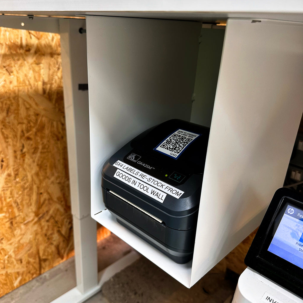 Label Printer Holder - For Thermal Label Printers - Under-Desk