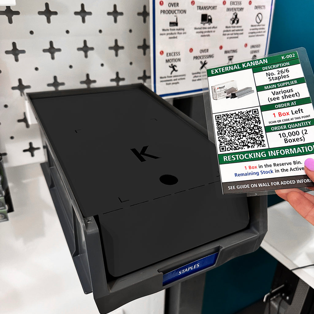 Physical Barrier Kanban for XL2, XL3 & XL4 Storage Bins