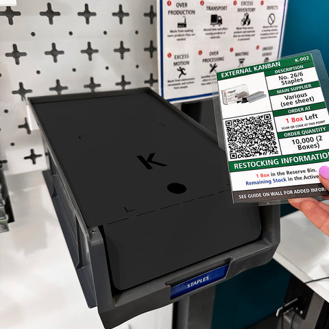 Physical Barrier Kanban for XL2, XL3 & XL4 Storage Bins