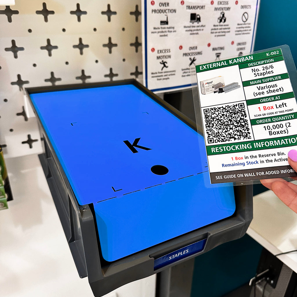 Physical Barrier Kanban for XL2, XL3 & XL4 Storage Bins