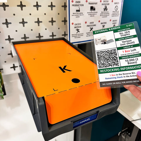 Physical Barrier Kanban for XL2, XL3 & XL4 Storage Bins
