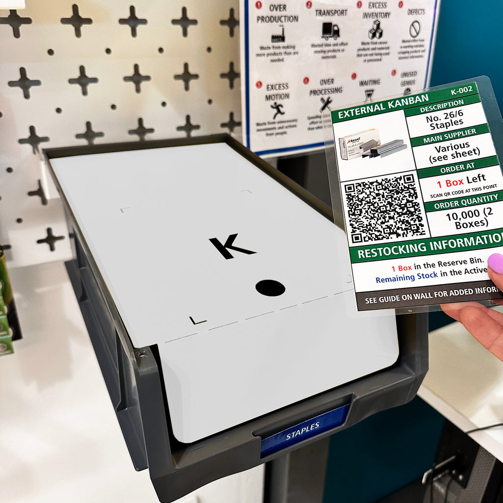 Physical Barrier Kanban for XL2, XL3 & XL4 Storage Bins