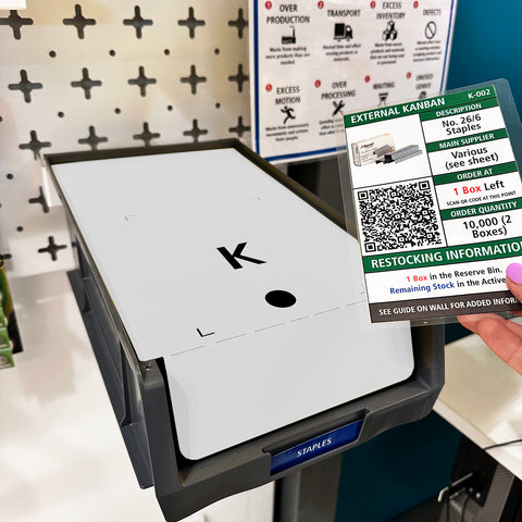 Physical Barrier Kanban for XL2, XL3 & XL4 Storage Bins