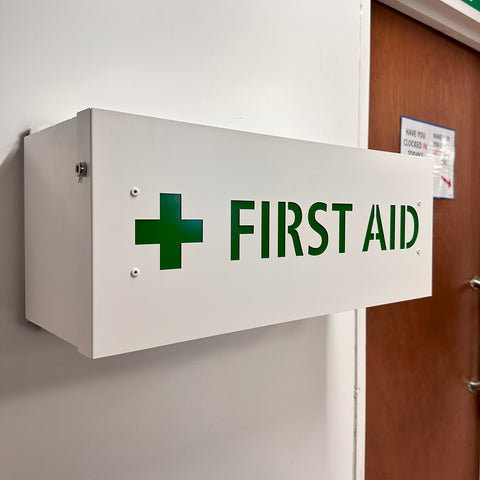 First Aid Supplies Box - Easy Wall Mount Installation